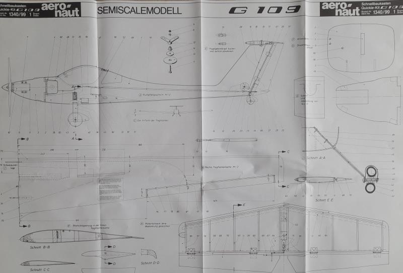 GROB G 109 KIT 2770mm aero-naut | Kostka model centrum